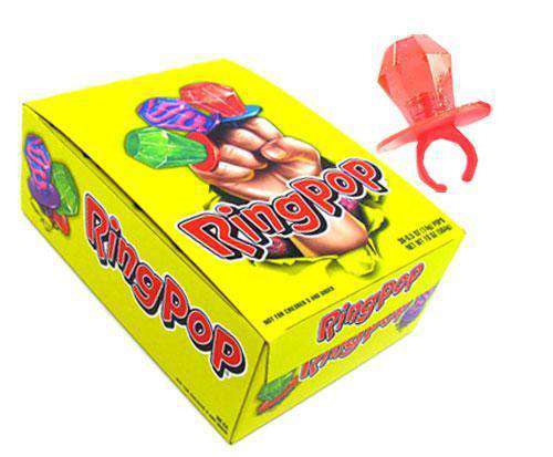 Dummy Ring Pops Box of 24 | Ideal for Baby Showers - Goody Goody Gum Drops