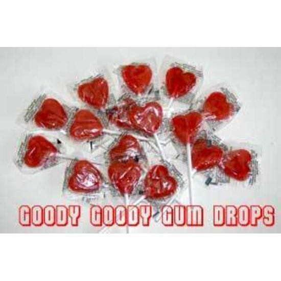 Little RED HEART Lollipops pack of 50 | Lolly Shop Online - Goody Goody ...