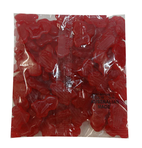 Red Jelly Frogs 1 Kg - Goody Goody Gum Drops Lolly Shop -Jelly sweets